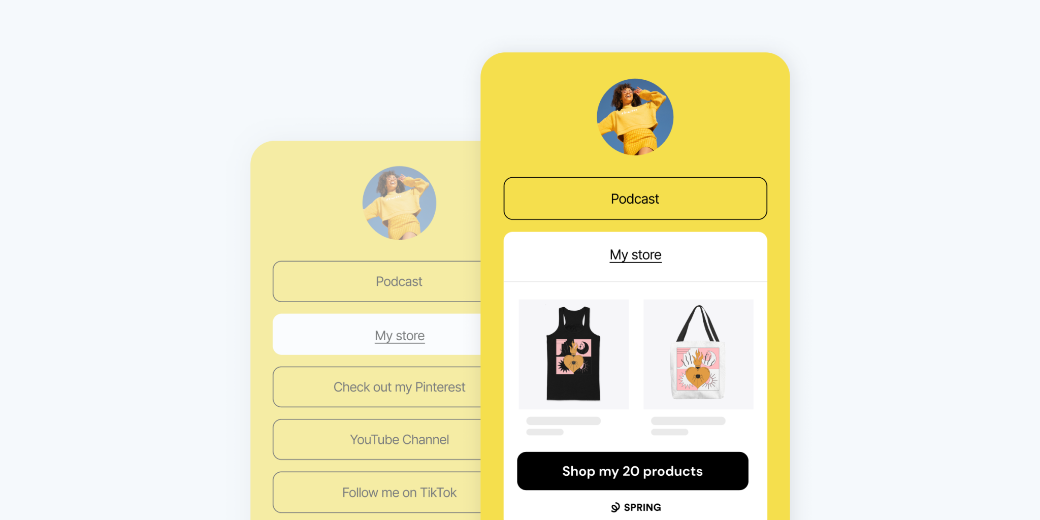 Selling on Linktree: display your products anywhere - Spring